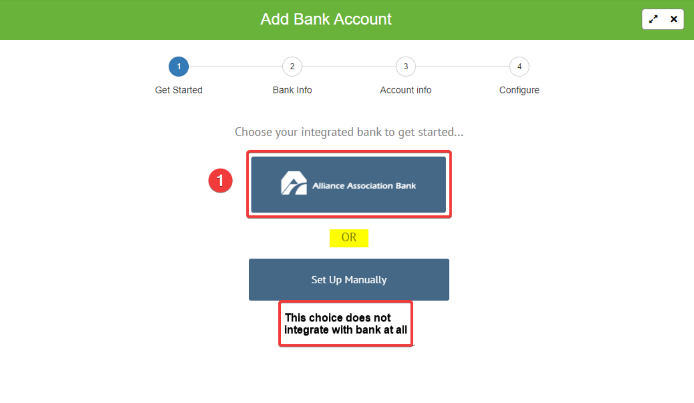 User Guide - Bank Account Setup