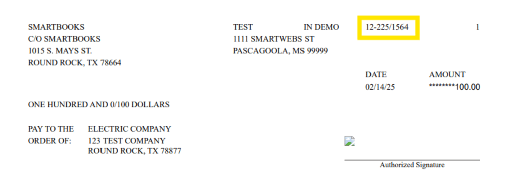 User Guide - Bank Account Fractional Routing Number