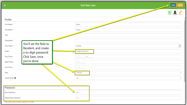 User Guide - Resident Portal for Admin