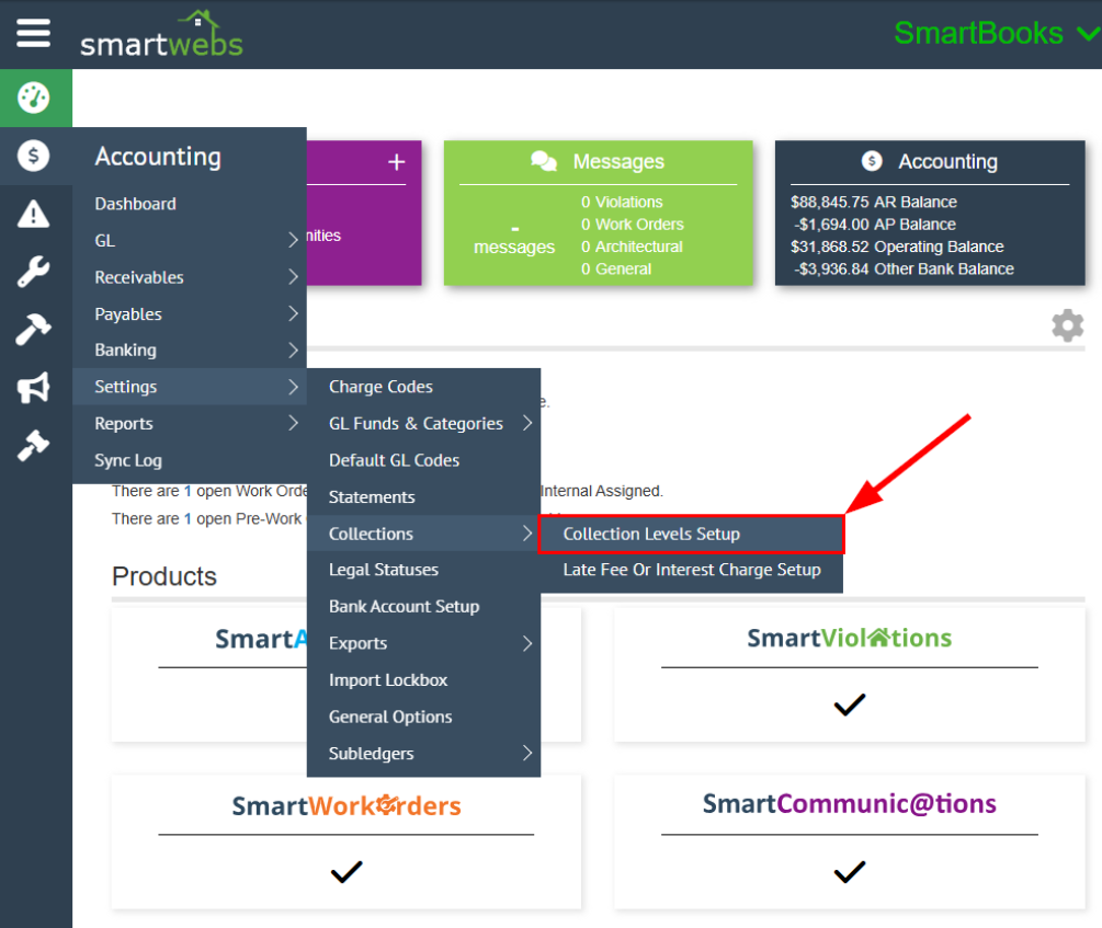 User Guide - How to Setup a Collections Schedule