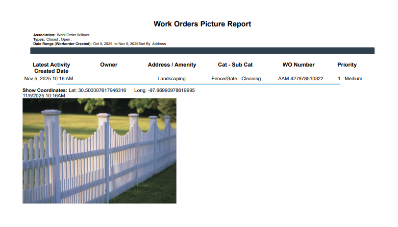 User Guide - Work Order Reports